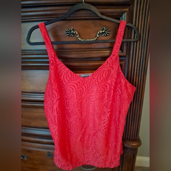 Kate & Mallory | Tops | Kate Mallory Vibrant Red Garment | Poshmark